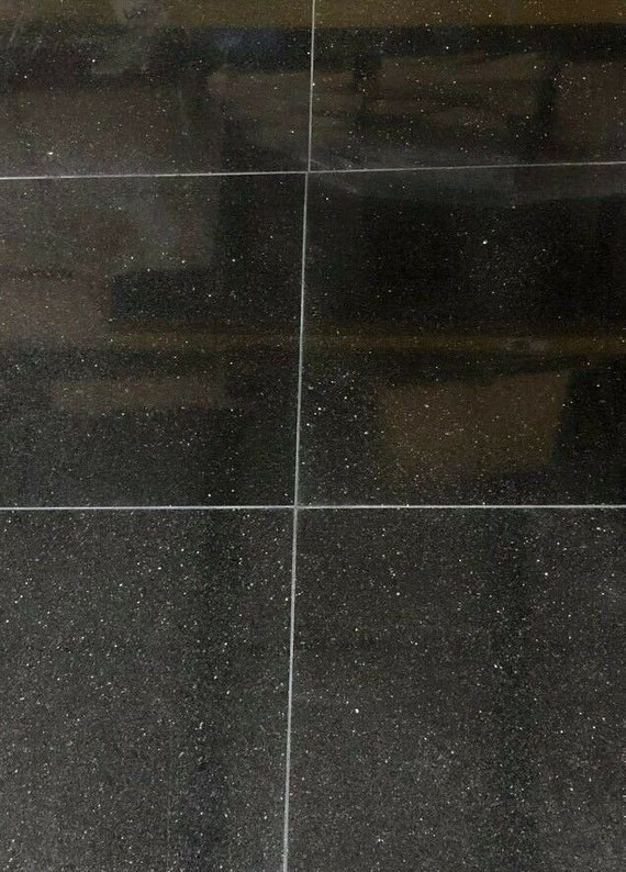 Black Sparkle Floor Tiles