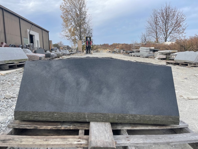 Black Granite Headstone – Slant Monument Cemetery Memorial SL-20 ...