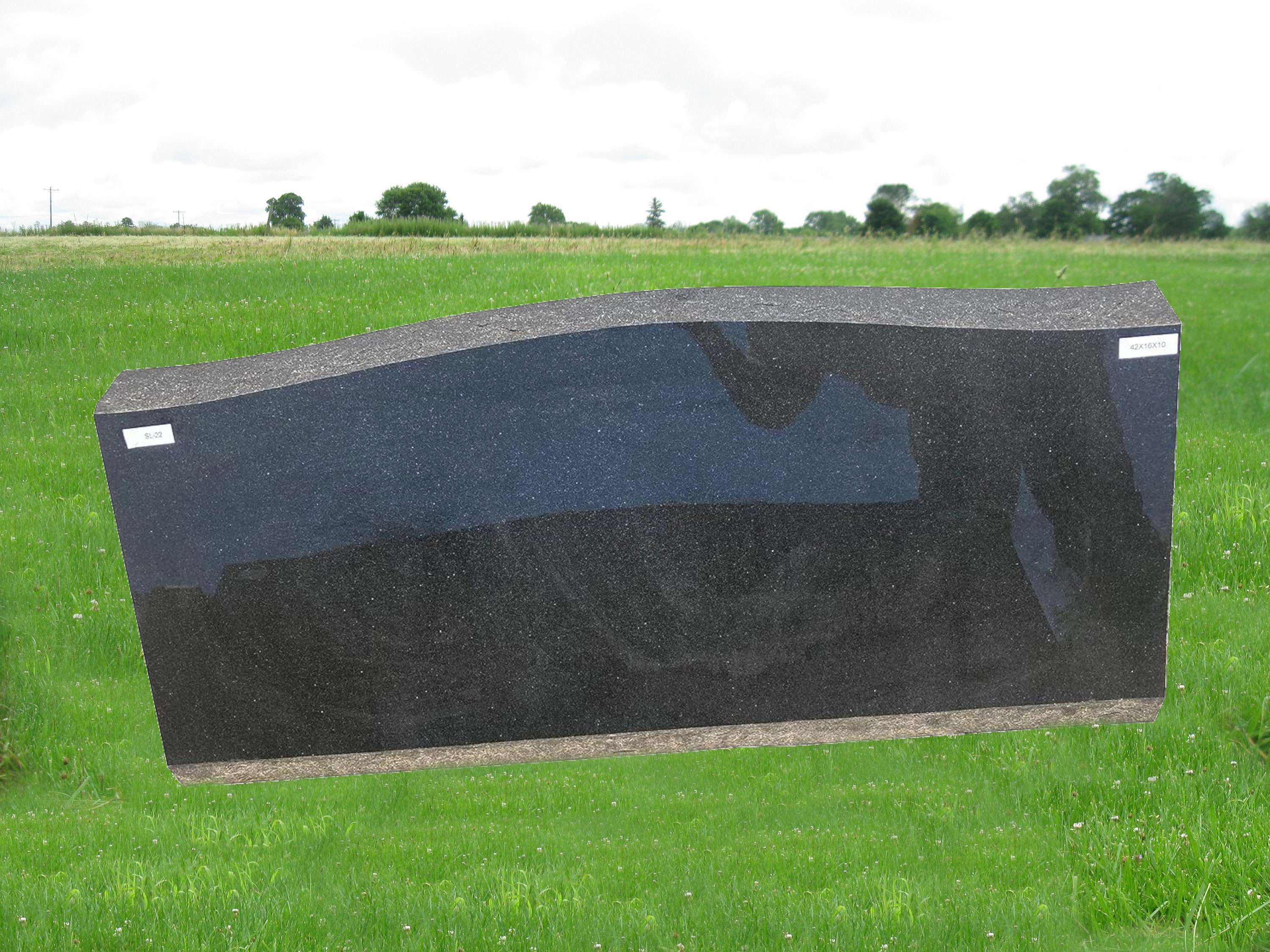 Black Granite Slant Monument Cemetery Headstone Grave Marker SL-22 - Etsy