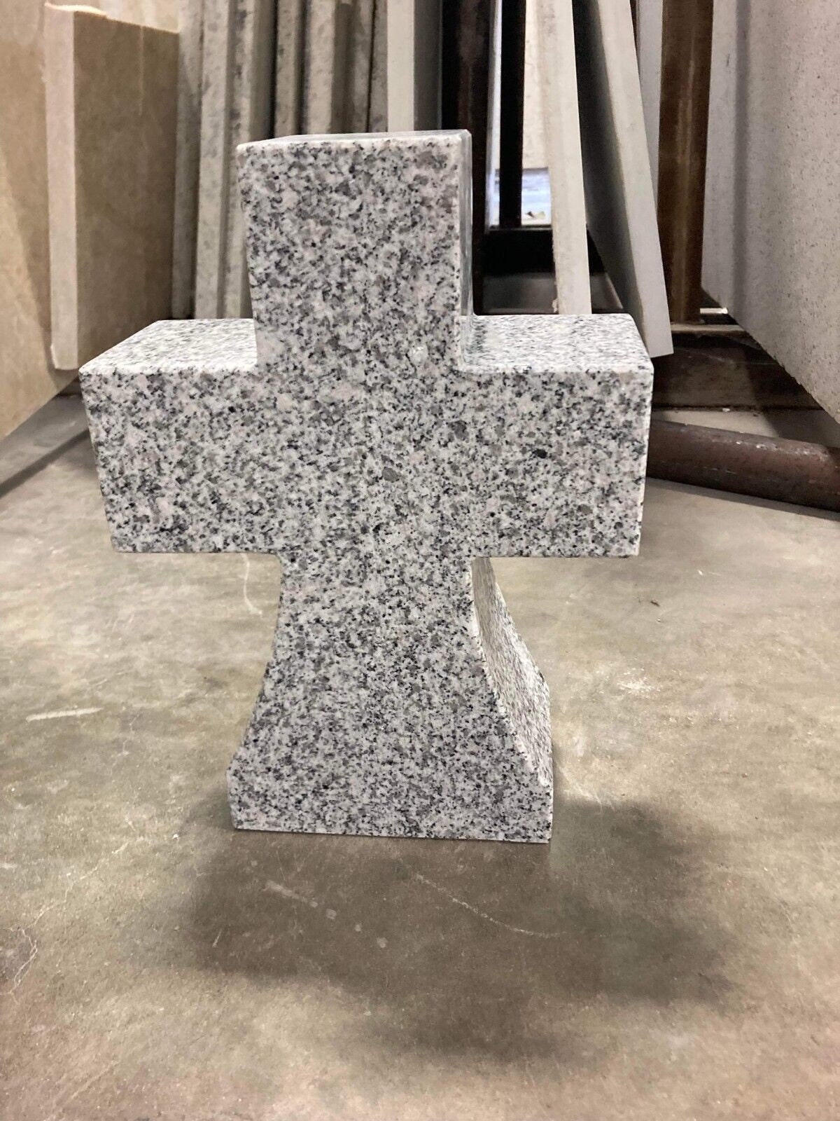 Lunar Pearl Granite Cross Memorial Cemetery Grave Marker Faith CR-06 - Etsy