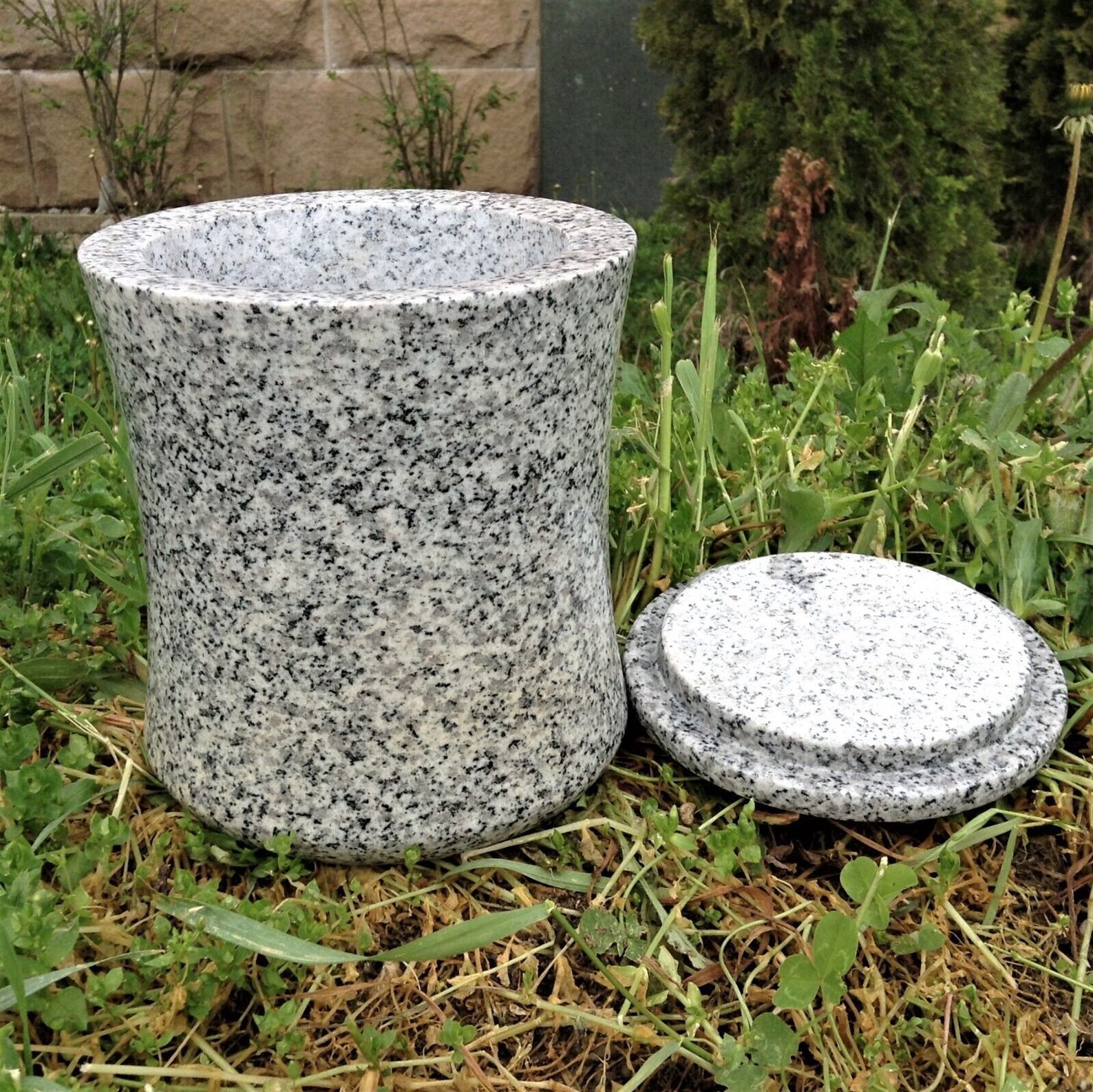 Lunar Pearl Granite Cremation Urn for Ashes Memorial Funeral Burial 7 ...