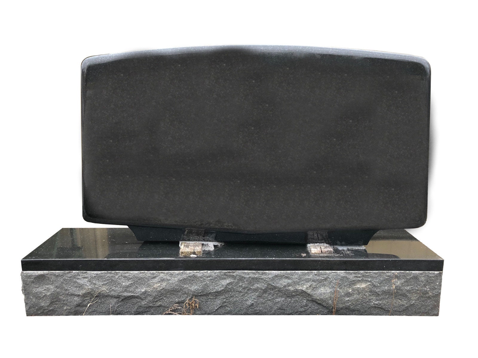 Black Granite Oval Top Monument MN-256 | Cemetery Headstone | Memorial ...