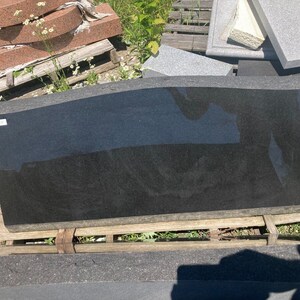 Black Granite Slant Monument Cemetery Headstone Grave Marker - Etsy
