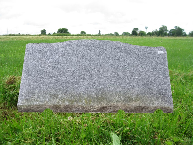 Gray Granite Slant Monument Cemetery Headstone Grave Marker SL-30 - Etsy