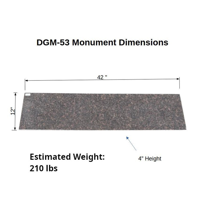 Dakota Brown Granite Double Grass Cemetery Marker Stone Head Tomb Grave ...