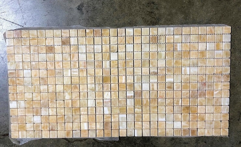 Tile 12x12 Mosaic Honey Onyx Natural Stone Backsplash (100 Square Feet ...