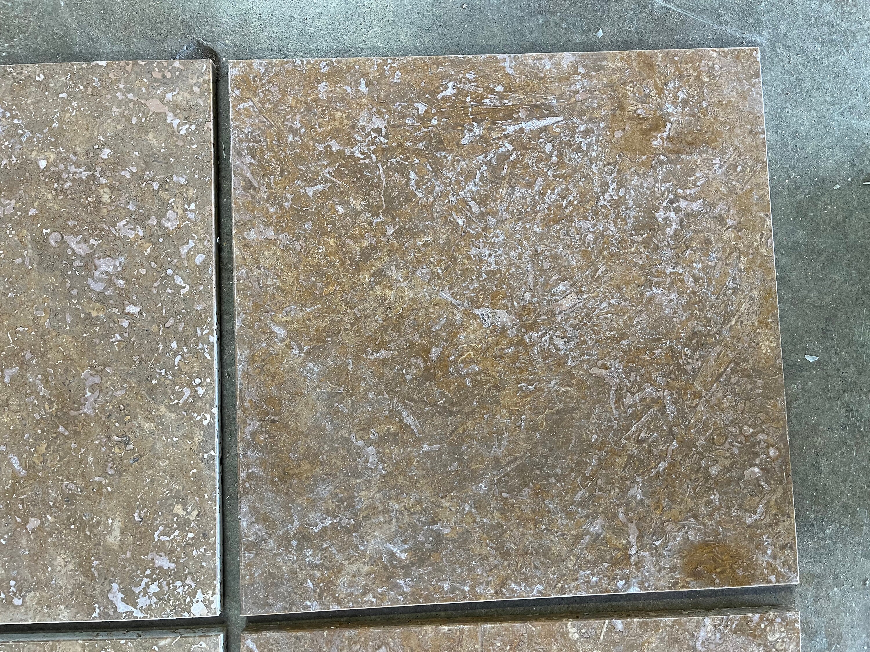 Chocolate Brown 12x12 Tile Marble Natural Stone Floor Splash Wall 10 Pc ...