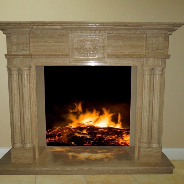 Marble Fireplace Surround - Etsy