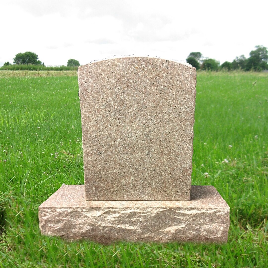 Seashell Pink Granite Gravemarker Monument Tombstone Headstone ...