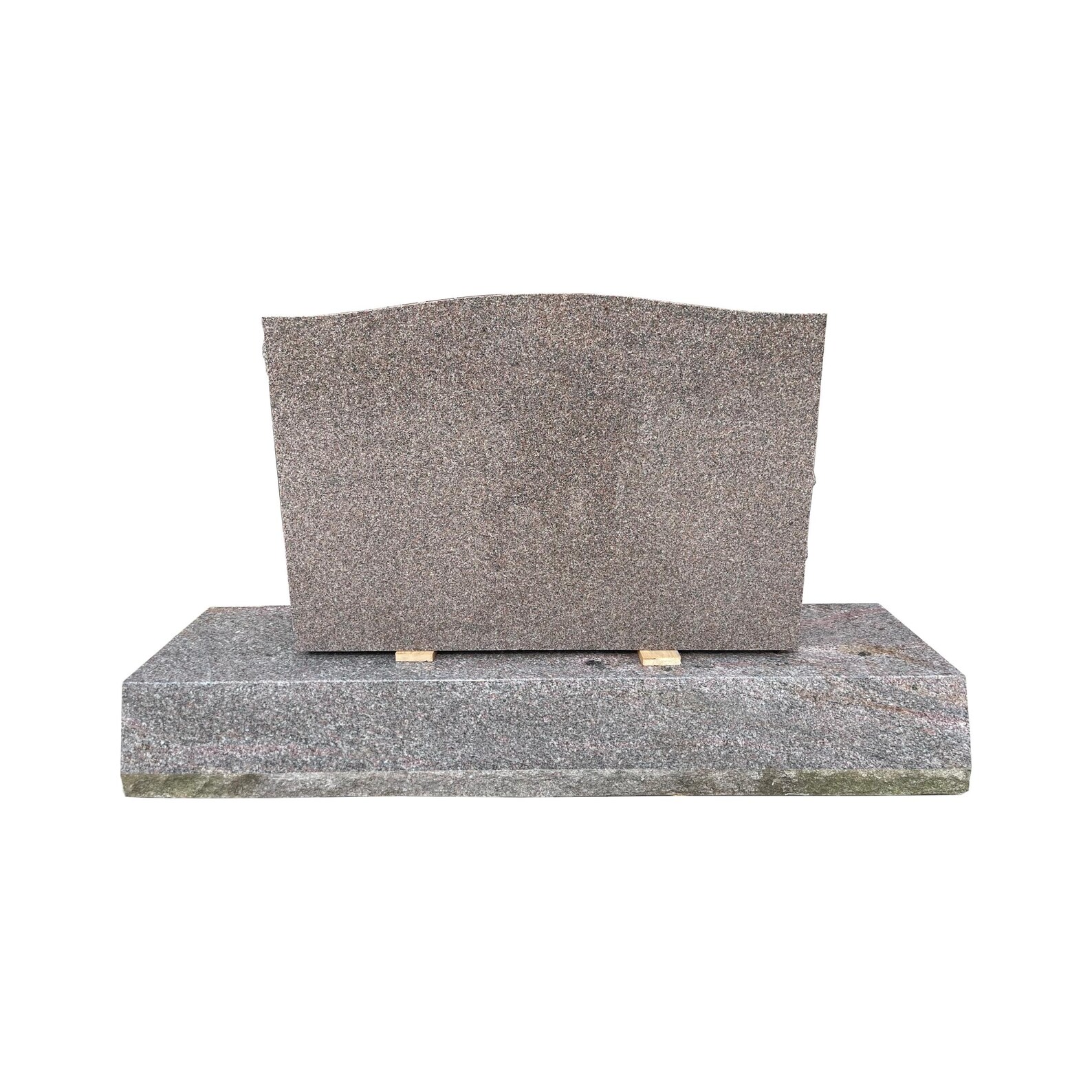 Medium Pink Granite Serpentine Monument MN-26B | Rock Pitch Headstone ...