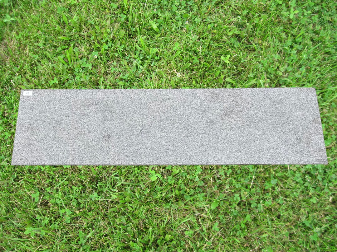 Spectrum Gray Granite Double Grass Cemetery Marker Stone Head Tomb ...
