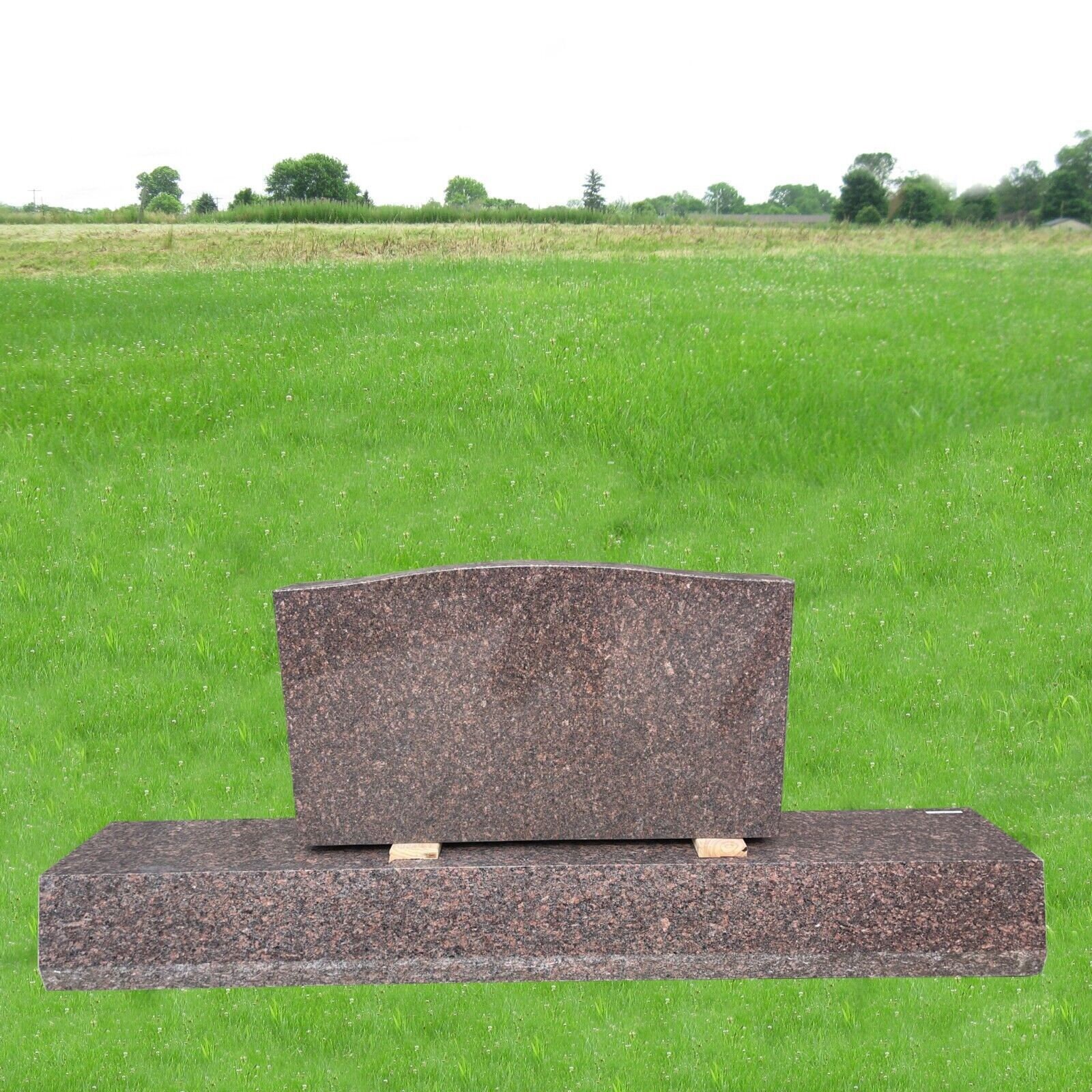 Medium Dakota Mahogany Granite Serpentine Monument MN-27B | Rock Pitch ...