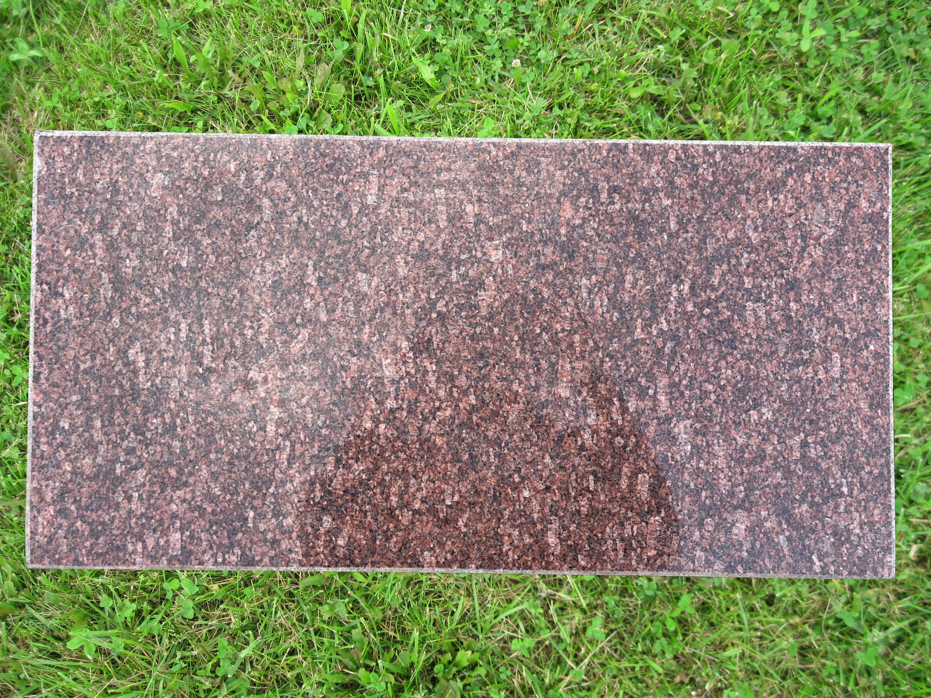 Red Mahogany Granite Cemetery Grass Headstone Flat Grave Marker 24x12 ...