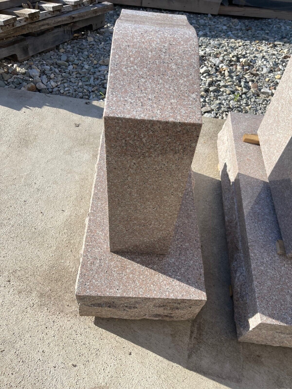 Seashell Pink Small Granite Headstone MN-42B | Monument With Engraved ...