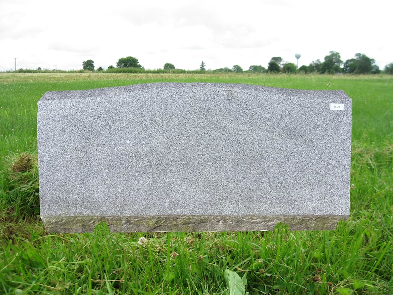 Gray Granite Slant Monument Cemetery Headstone Grave Marker SL-25 - Etsy