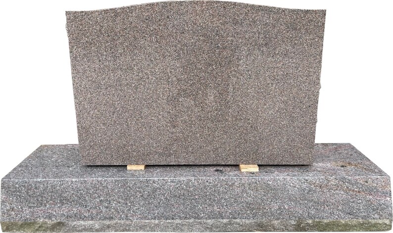 Medium Pink Granite Serpentine Monument Headstone Rock Pitch - Etsy