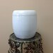 Crystal White Granite Cremation Urn for Ashes Cemetery Memorial Pot Jar ...