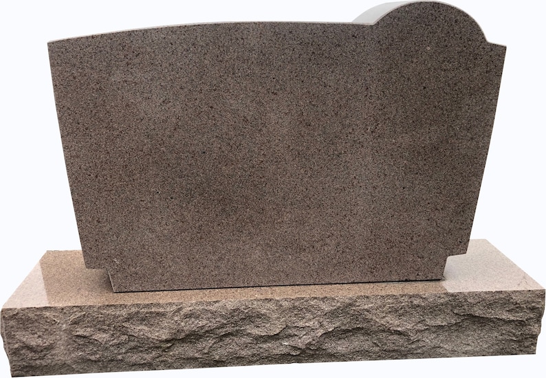 Pink Granite Monument Mary Carving Cemetery Headstone Grave Marker MN ...