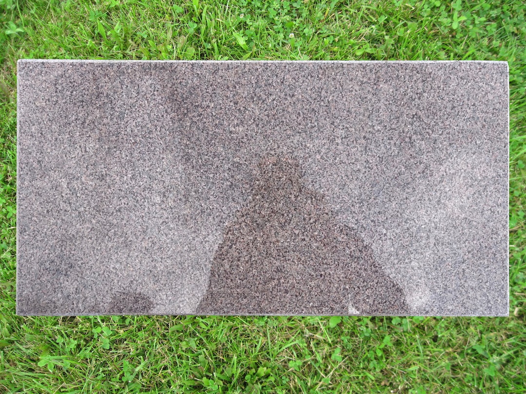 Autumn Brown Granite Cemetery Grass Headstone Flat Grave Marker 24x12x4 ...