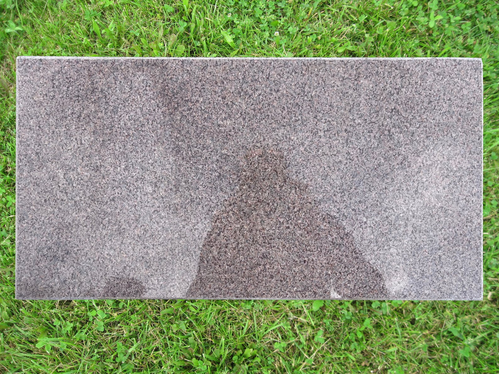 Autumn Brown Granite Cemetery Grass Headstone Flat Grave Marker 24x12x4 ...