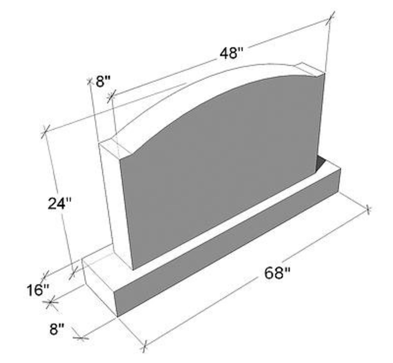 Monument Dakota Mahogany Gravestone Granite Upright Marker Cemetery ...
