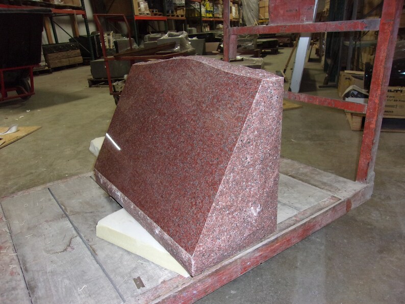 India Red Slant Monument Headstone - Etsy