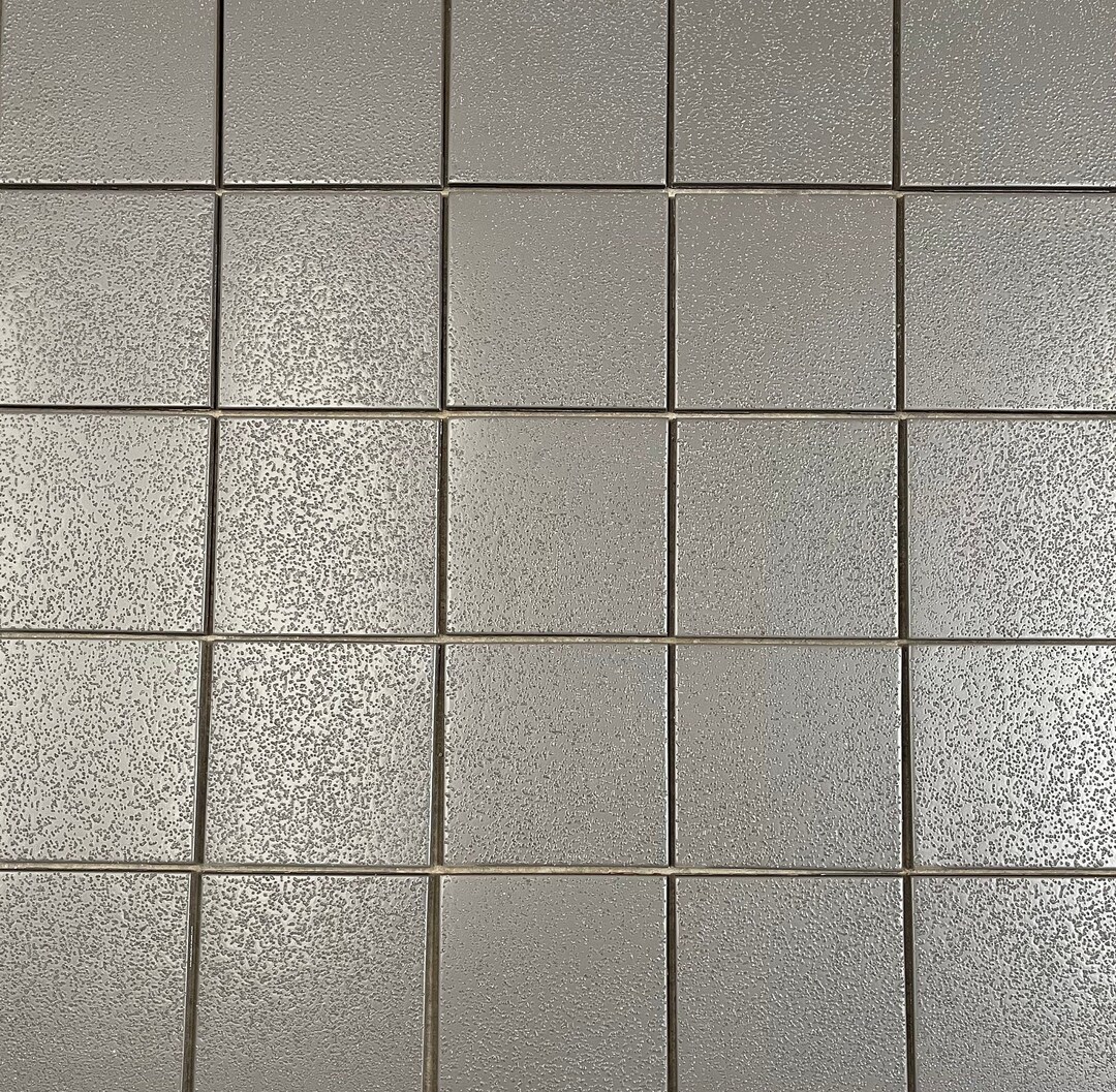 5 7/8" X 5 7/8" X 1/4" Tile Ash Gray Slip Resistant Wall Border Ceramic ...