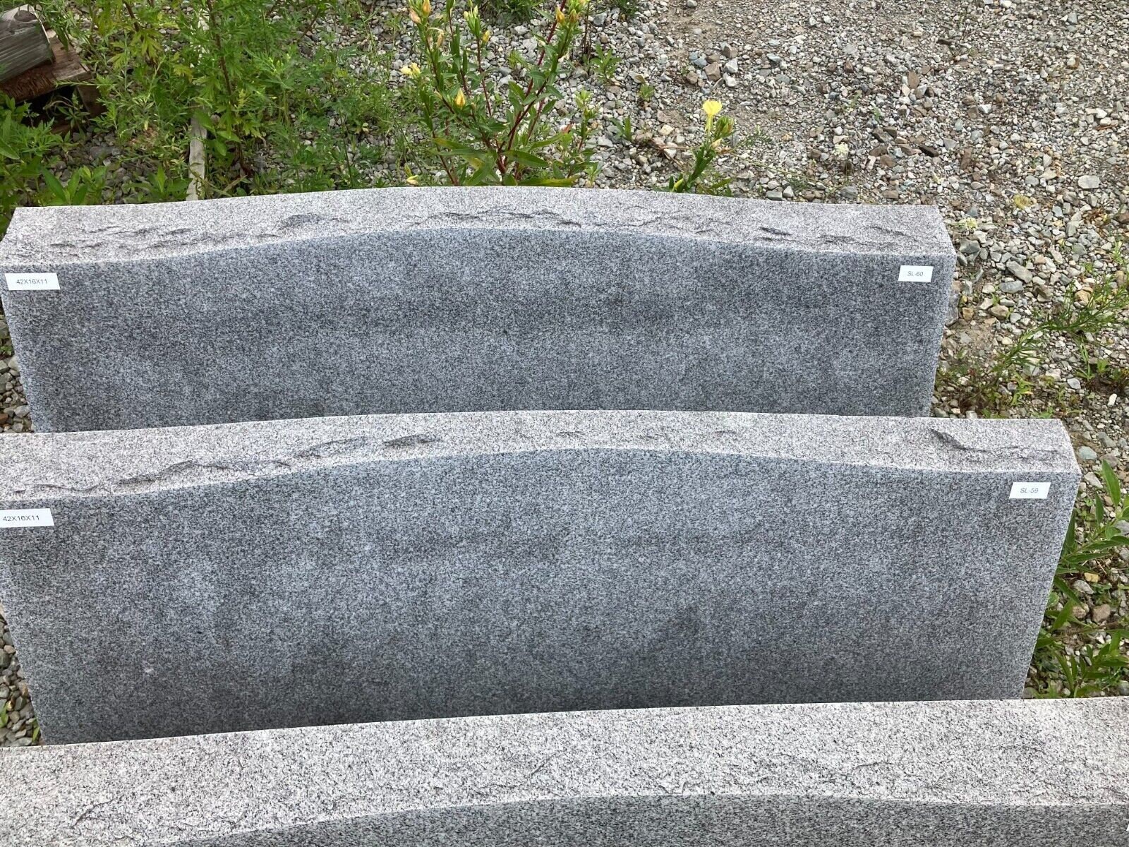 Gray Granite Slant Monument Cemetery Headstone Grave Marker - Etsy