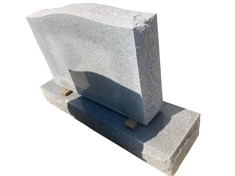 Gray Granite Serpentine Monument Headstone MN-37B | Gravestone With ...