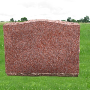 Red Granite Slant Monument Cemetery Headstone Grave Marker SL-10 - Etsy