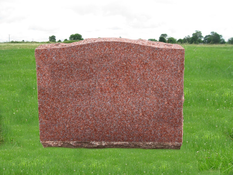 Red Granite Slant Monument Cemetery Headstone Grave Marker SL-10 - Etsy