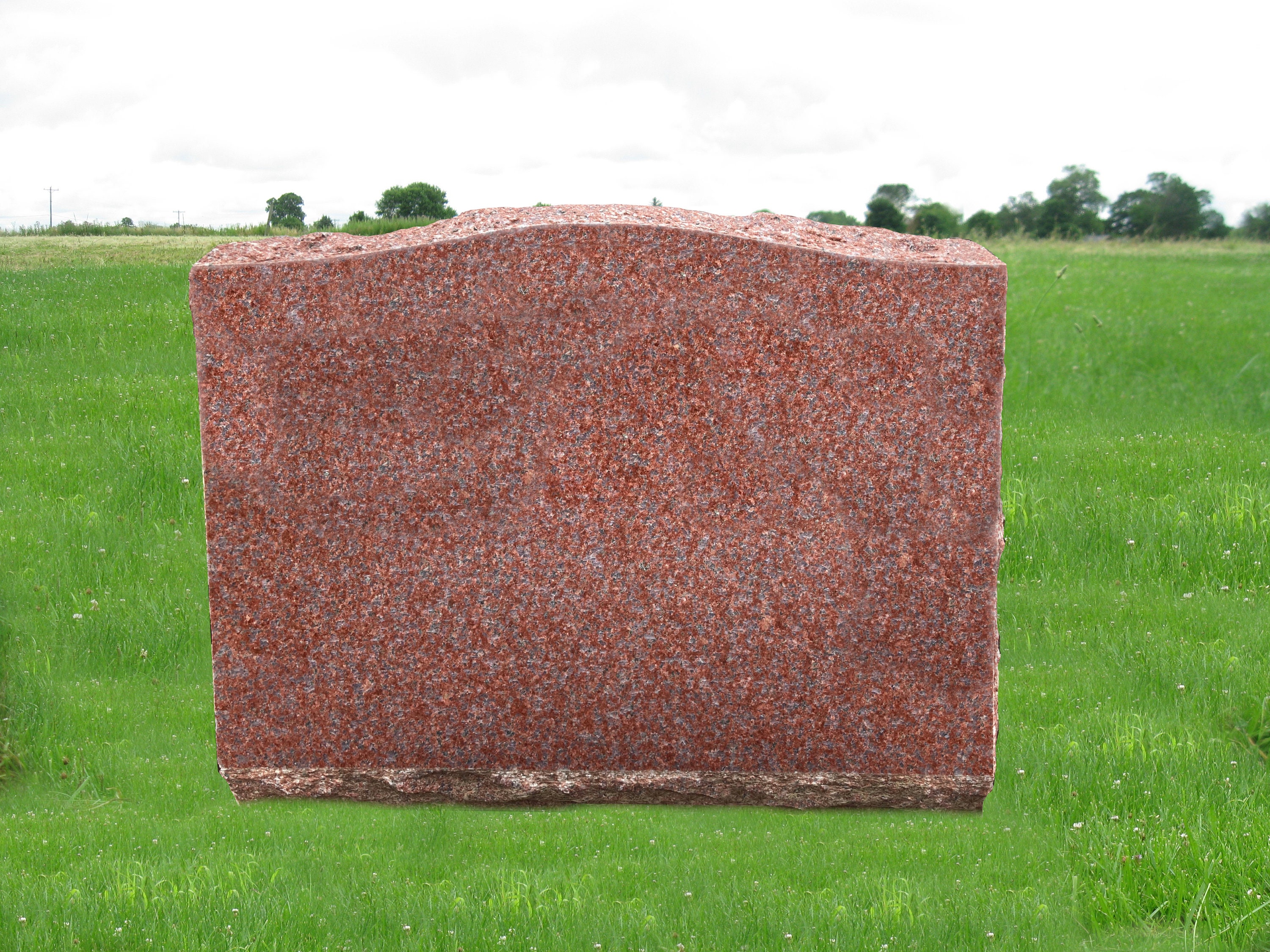 Red Granite Slant Monument Cemetery Headstone Grave Marker SL-10 - Etsy