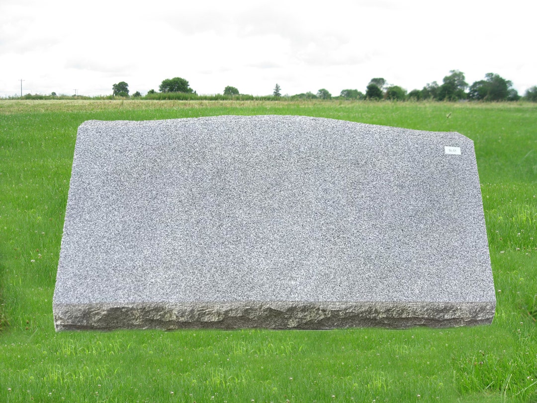 Gray Granite Slant Monument SL-51 | Cemetery Headstone | Grave Marker ...