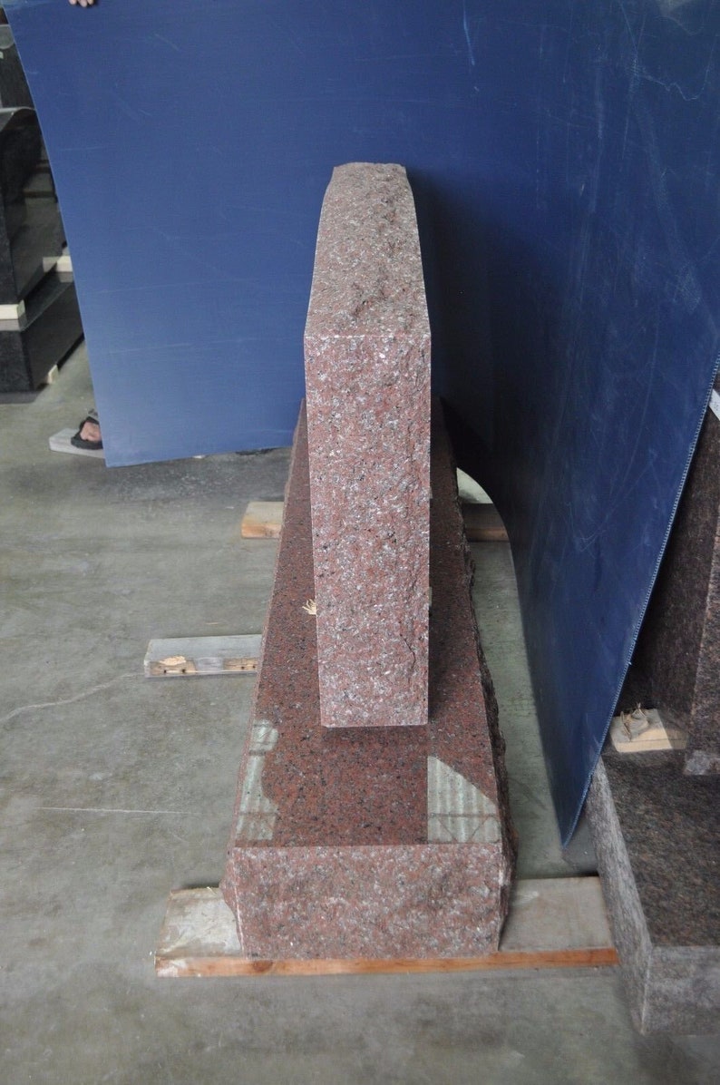 Monument Granite Memorial Grave Serpentine Red Tombstone - Etsy