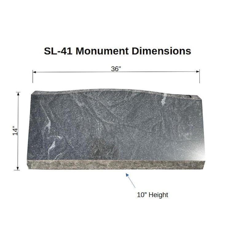 Stardust Black Granite Slant Monument SL-41 | Cemetery Headstone ...