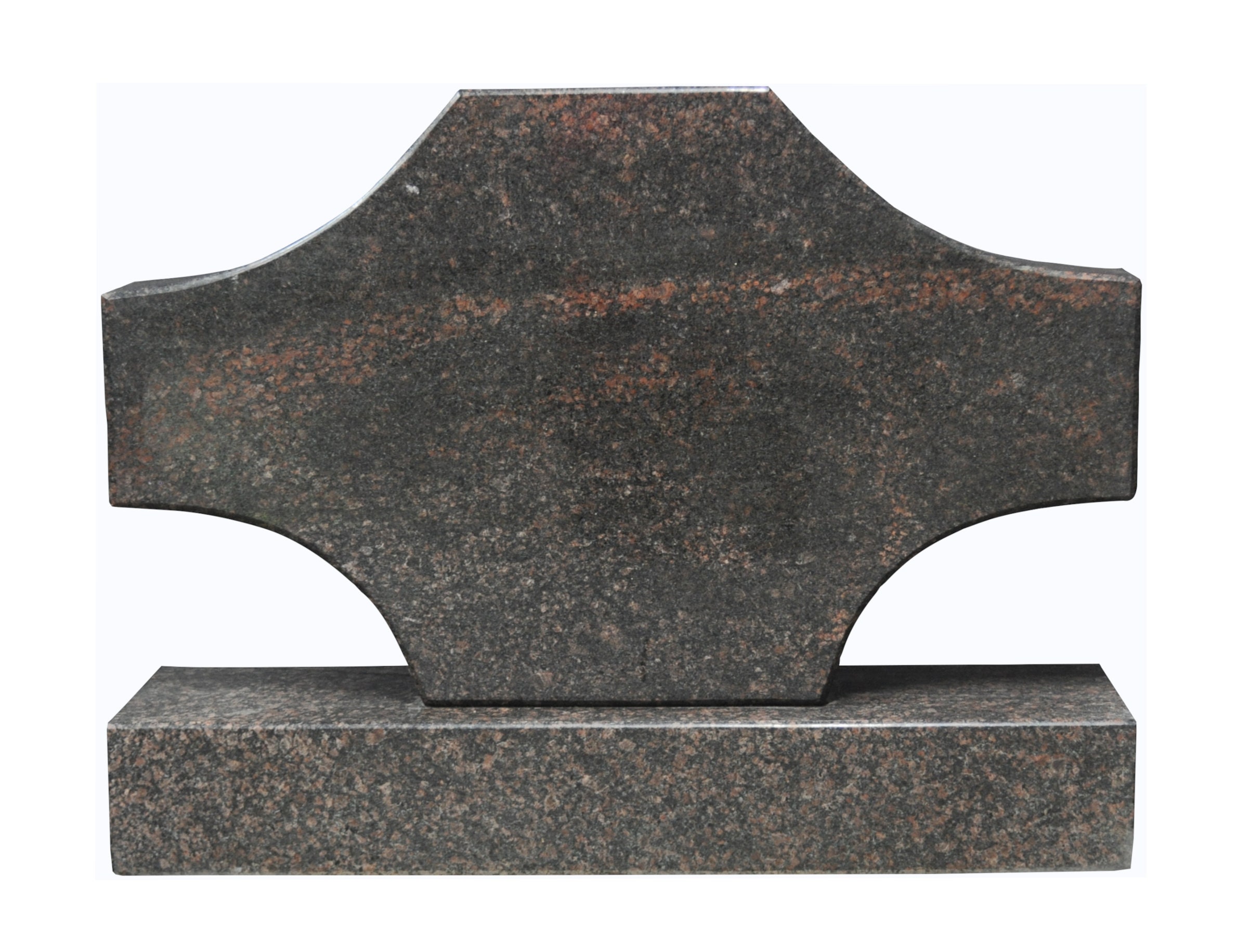 Gravestone Monument Granite Memorial Grave Cross Brown Red Tombstone MN ...