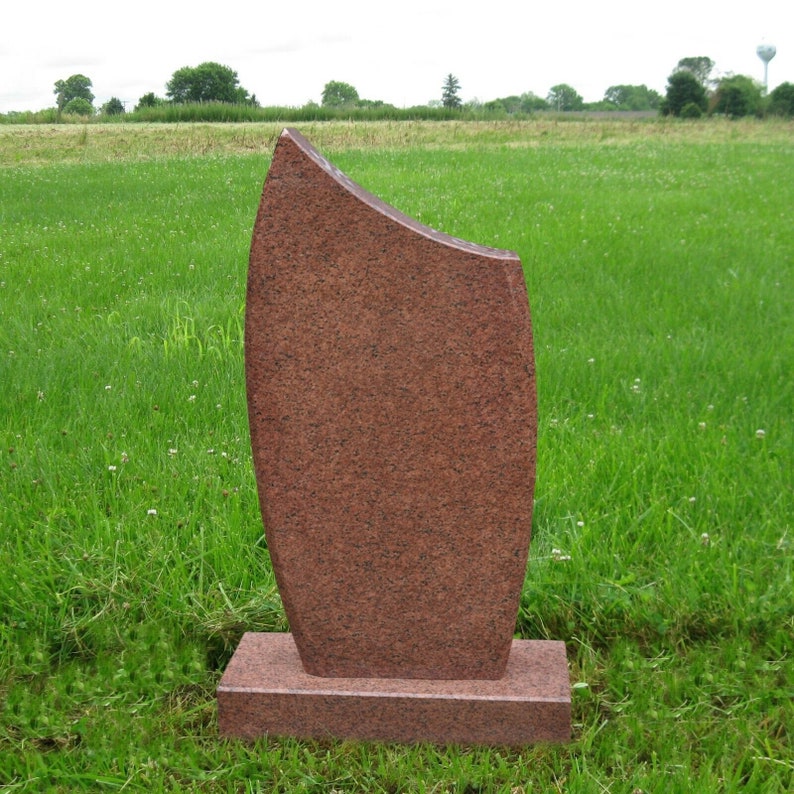 Monument Granite Memorial Grave Red Tombstone Marker Cemetery Stone MN ...
