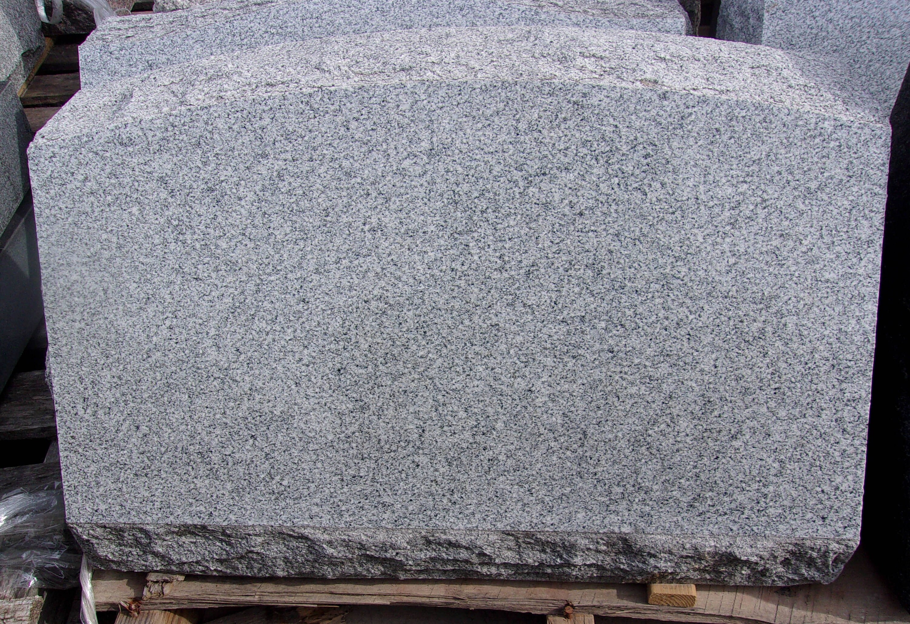 Gray Granite Slant Monument Headstone With Ceramic Photo, Design, and ...