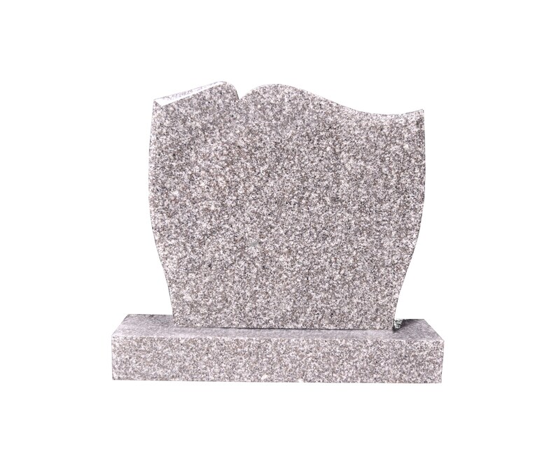 Plumb Rose Granite Upright Monument MN-49 | Cemetery Gravestone ...