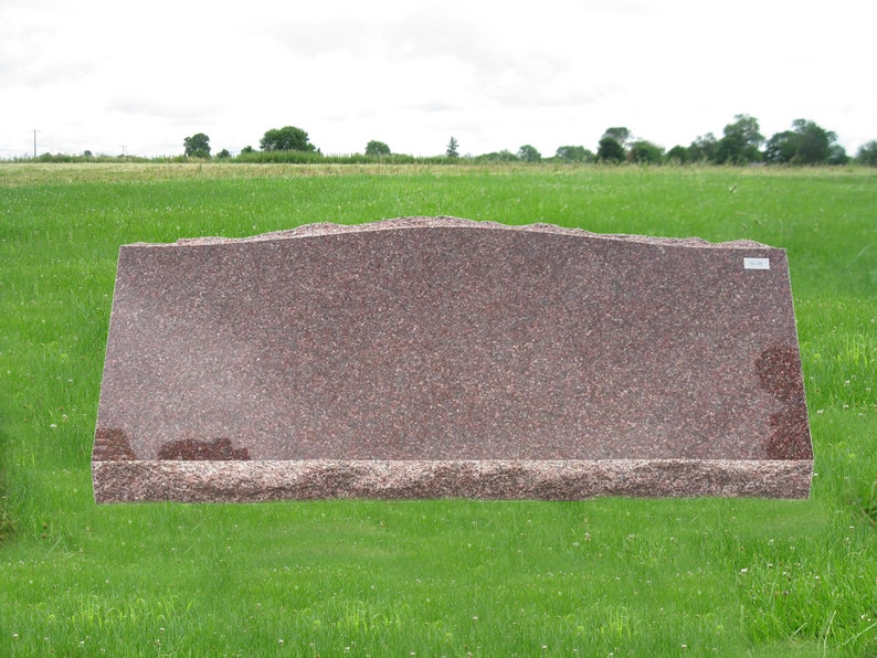 Red Granite Slant Monument SL-26 | Cemetery Headstone | Grave Marker ...