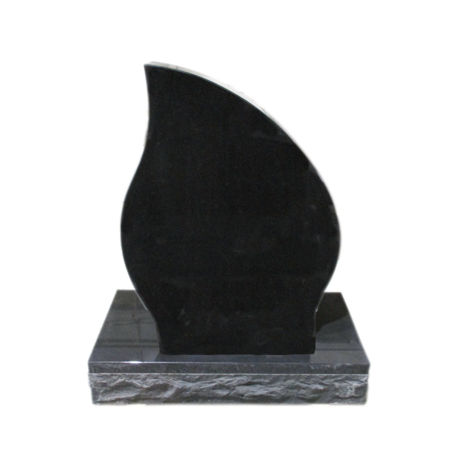 Black Granite Teardrop Monument MN-227 | Cemetery Headstone | Grave ...