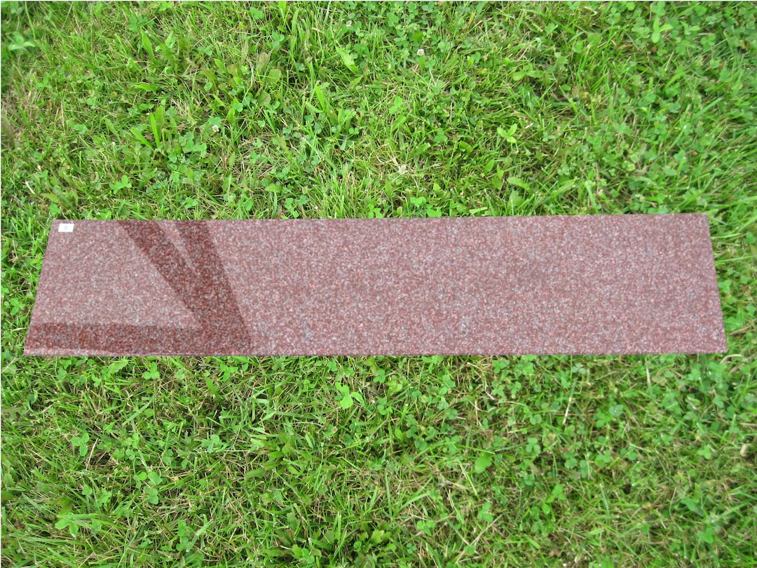 Red Granite Double Grass Cemetery Marker DGM-08 | Headstone | Memorial ...