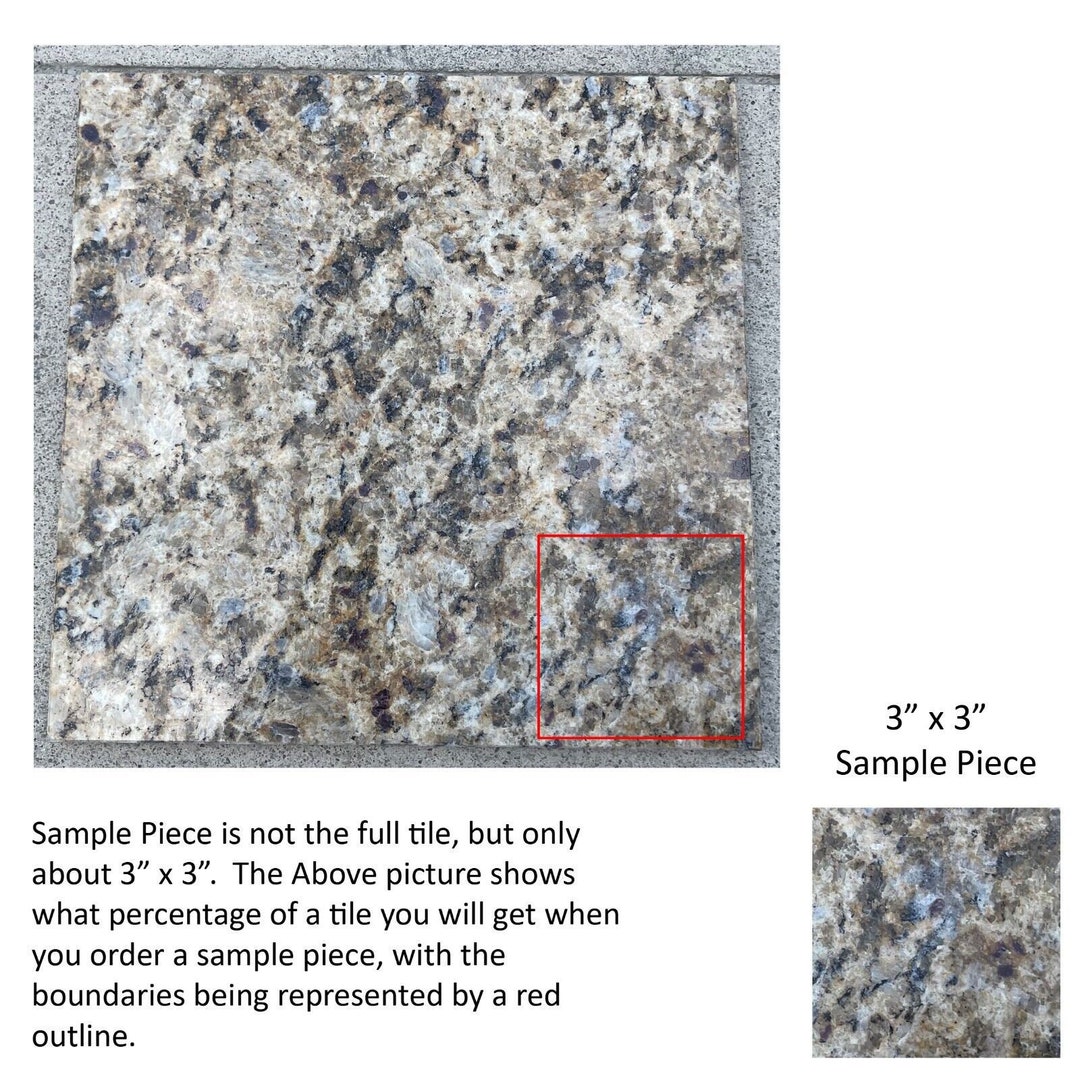 Santa Cecelia Tile Granite Natural Stone Floor Wall About 3x3 SAMPLE TS ...