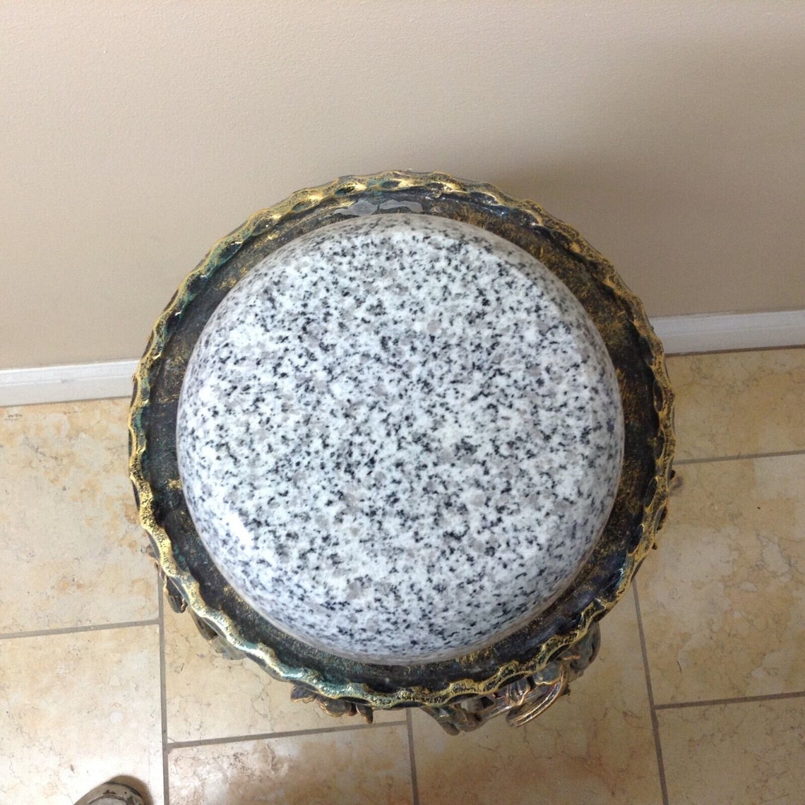 Lunar Pearl Granite Cremation Urn for Ashes Cemetery Memorial Pot Jar ...