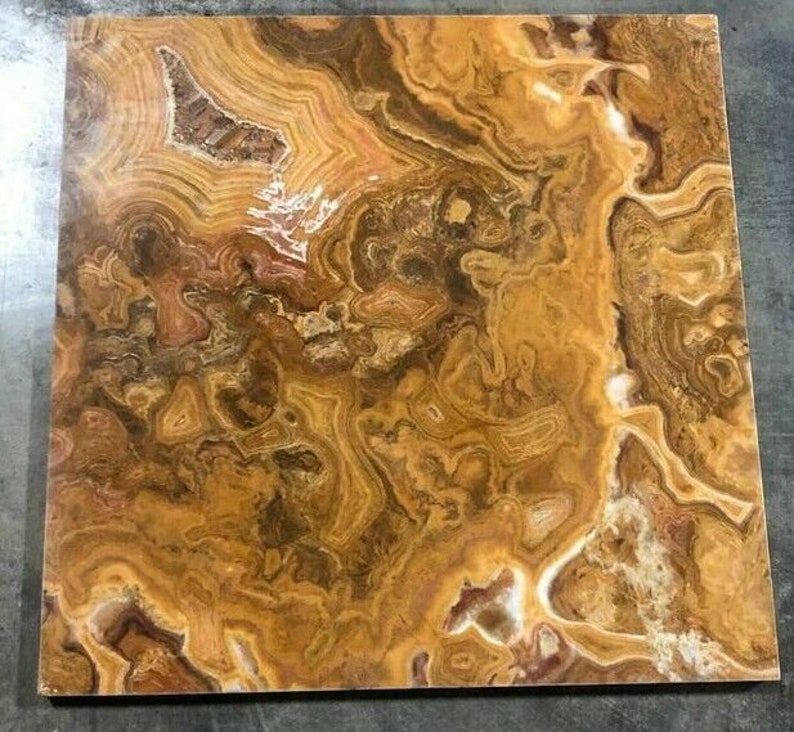 Tile Onyx Natural Stone Treasure Map Brown About 3x3 SAMPLE PIECE TS-03 ...