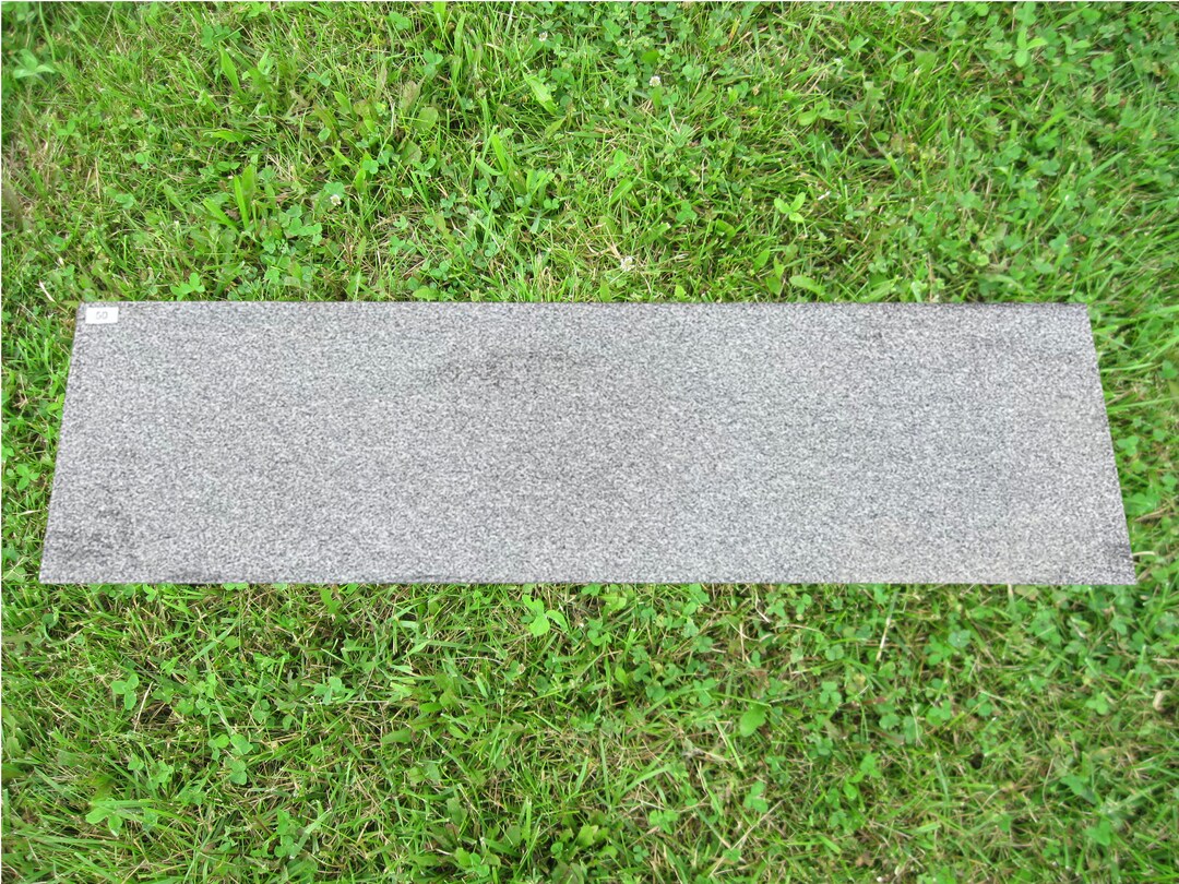 Spectrum Gray Granite Double Grass Cemetery Marker Stone Head Tomb ...