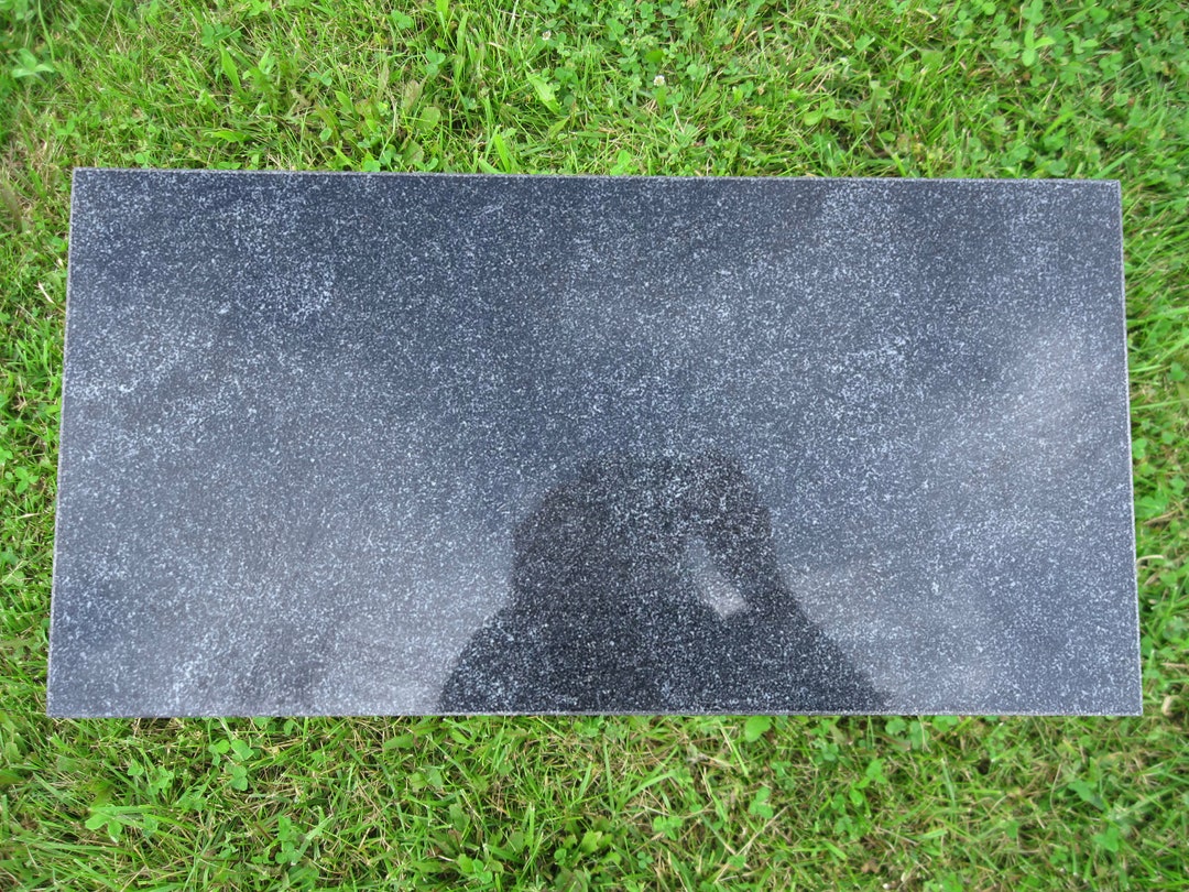 Stardust Black Granite Cemetery Grass Headstone Flat Grave Marker 24x12 ...