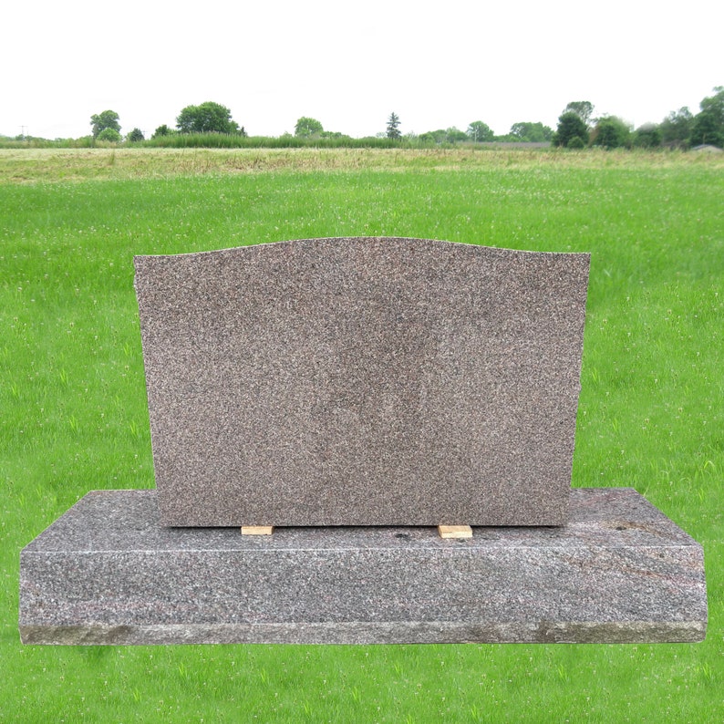 Medium Pink Granite Serpentine Monument Headstone Rock Pitch - Etsy
