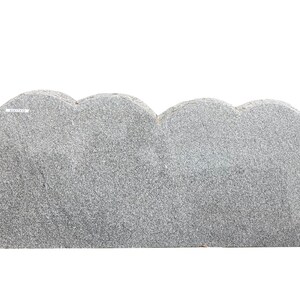 Gray Double Heart Granite Slant Monument Cemetery Headstone - Etsy