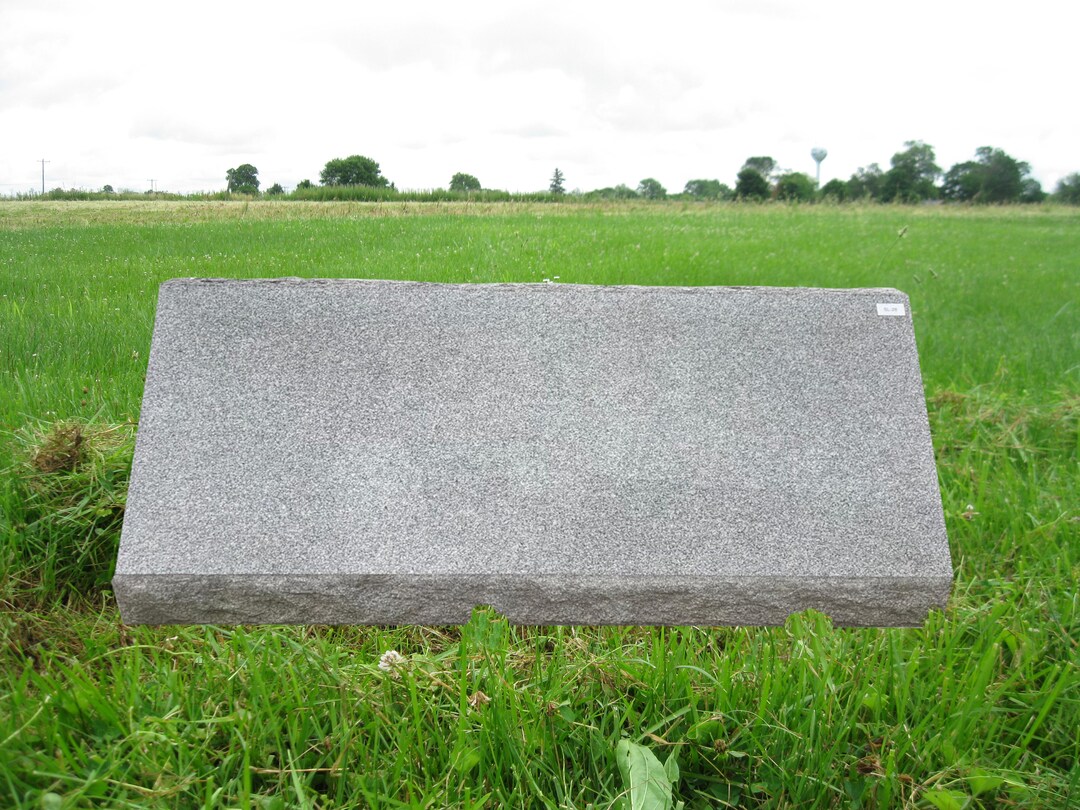 Gray Granite Slant Monument SL-28 | Cemetery Headstone | Grave Marker ...